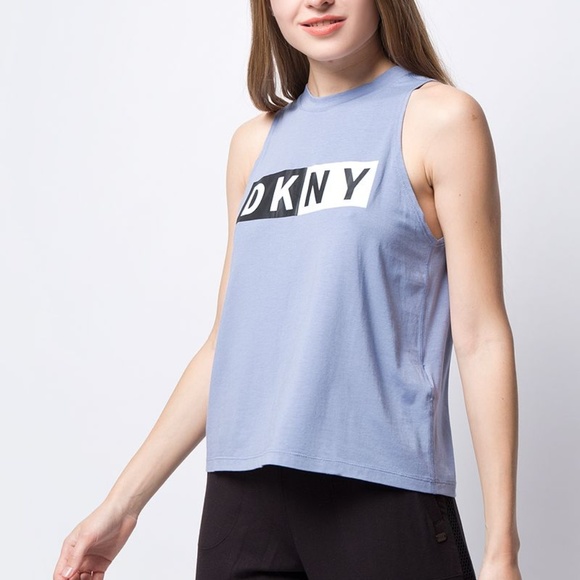 Dkny | Tops | 335 New Dkny Logo Swing Tank Top Activewear Soft | Poshmark